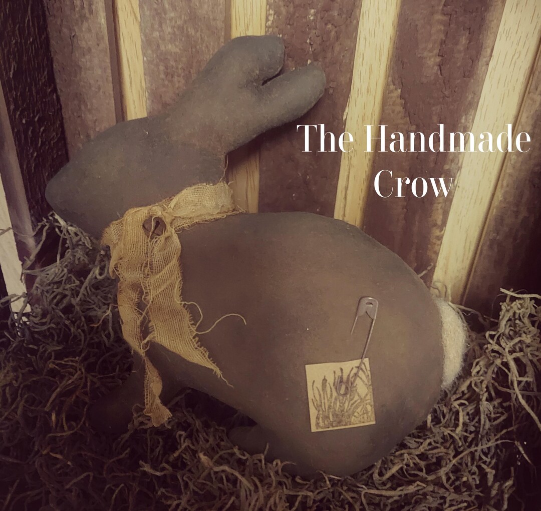 Handmade Primitive Bunny - Etsy