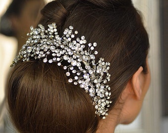 Tiara hair clips | Etsy