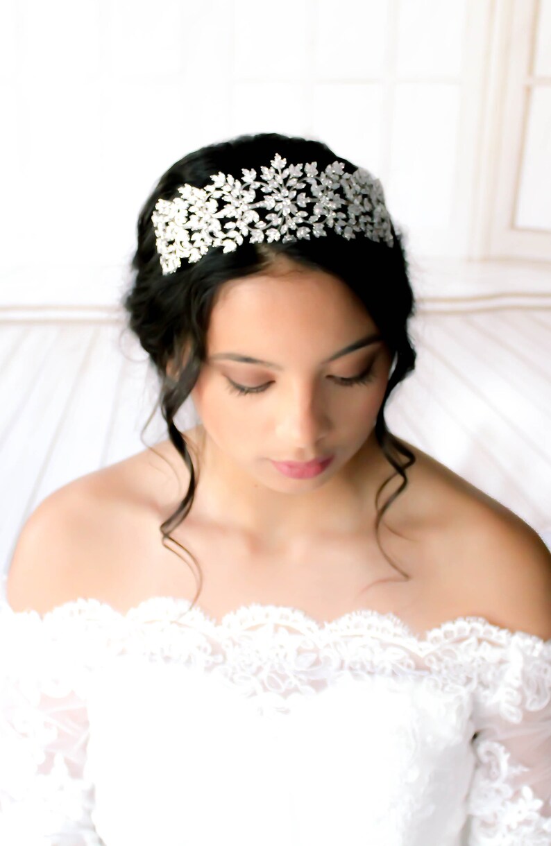 Crystal Bridal Tiara, Bridal Hair Piece, Luxury Tiara for Wedding ...