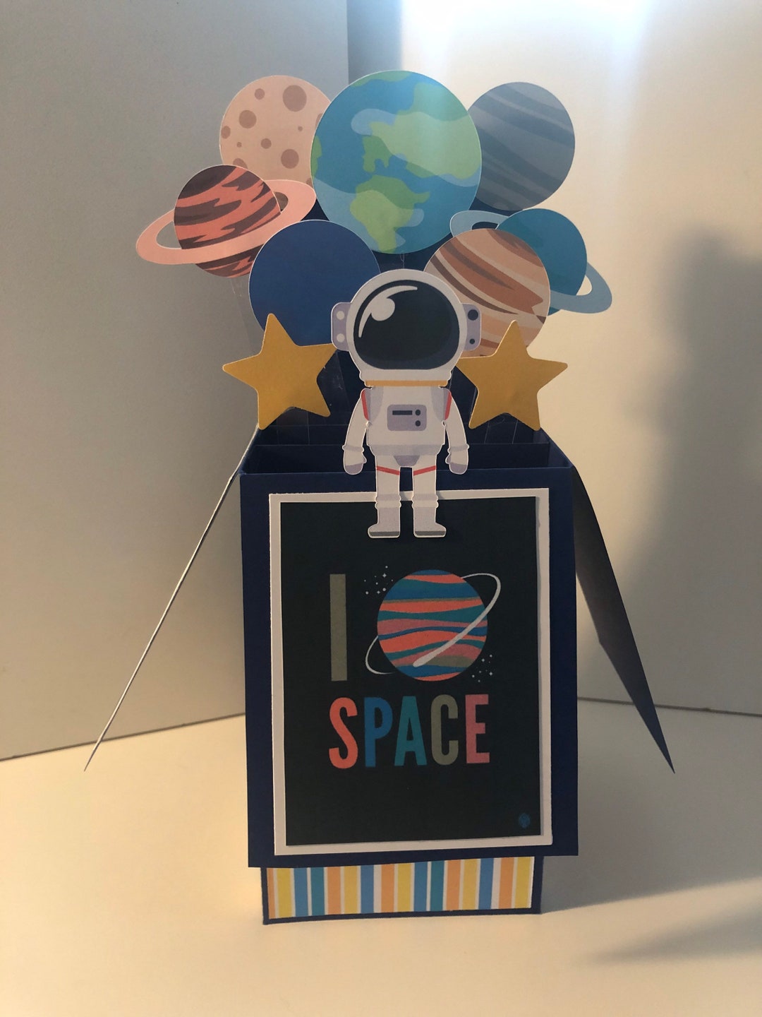 3D Pop up Custom Card Outer Space - Etsy