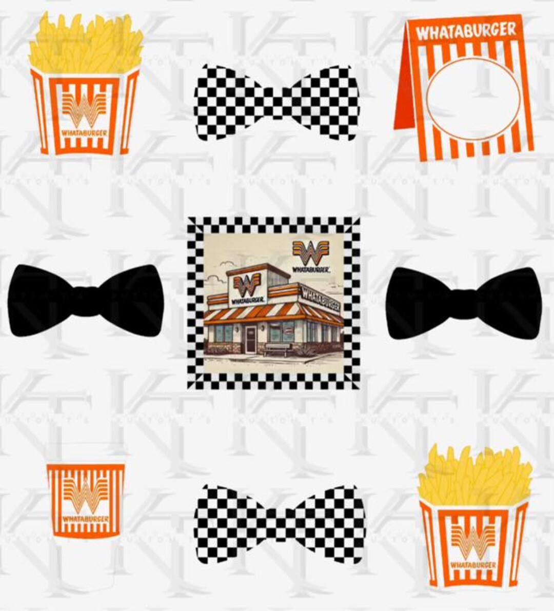 Whataburger Bow BOYS - Etsy