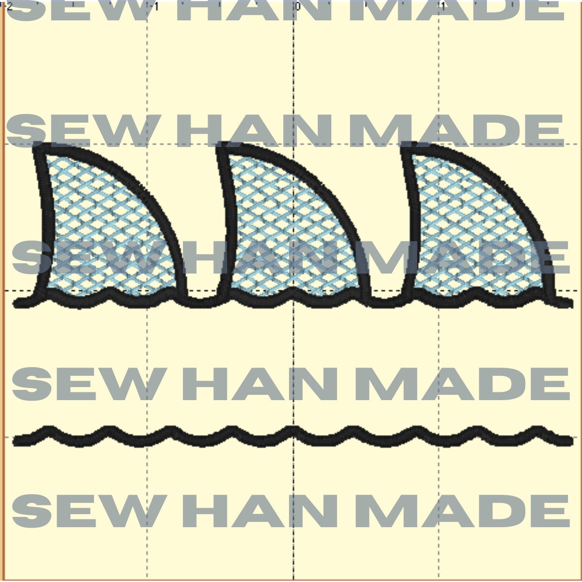 Shark Name Custom Embroidery Design File - Etsy