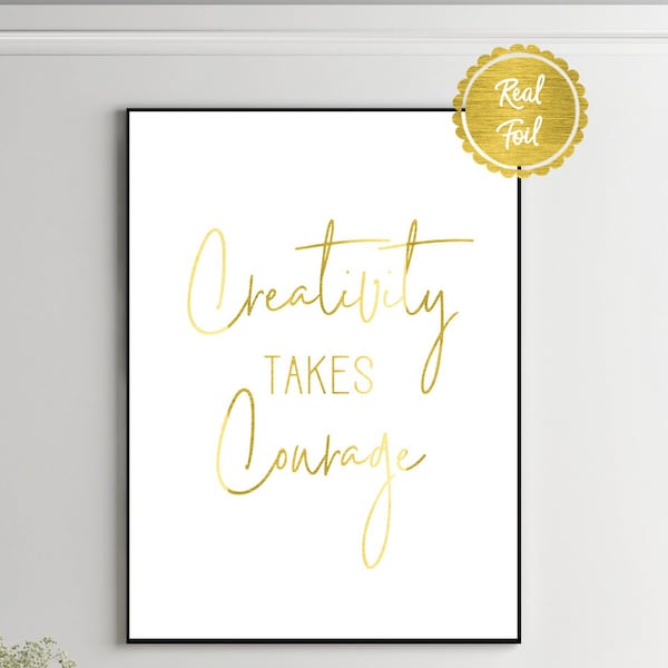 Courage Poster - Etsy