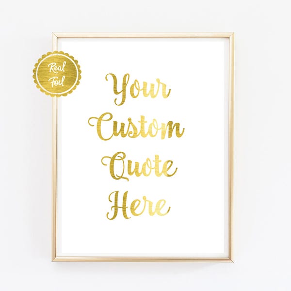 Gold Foil Print - Etsy Australia