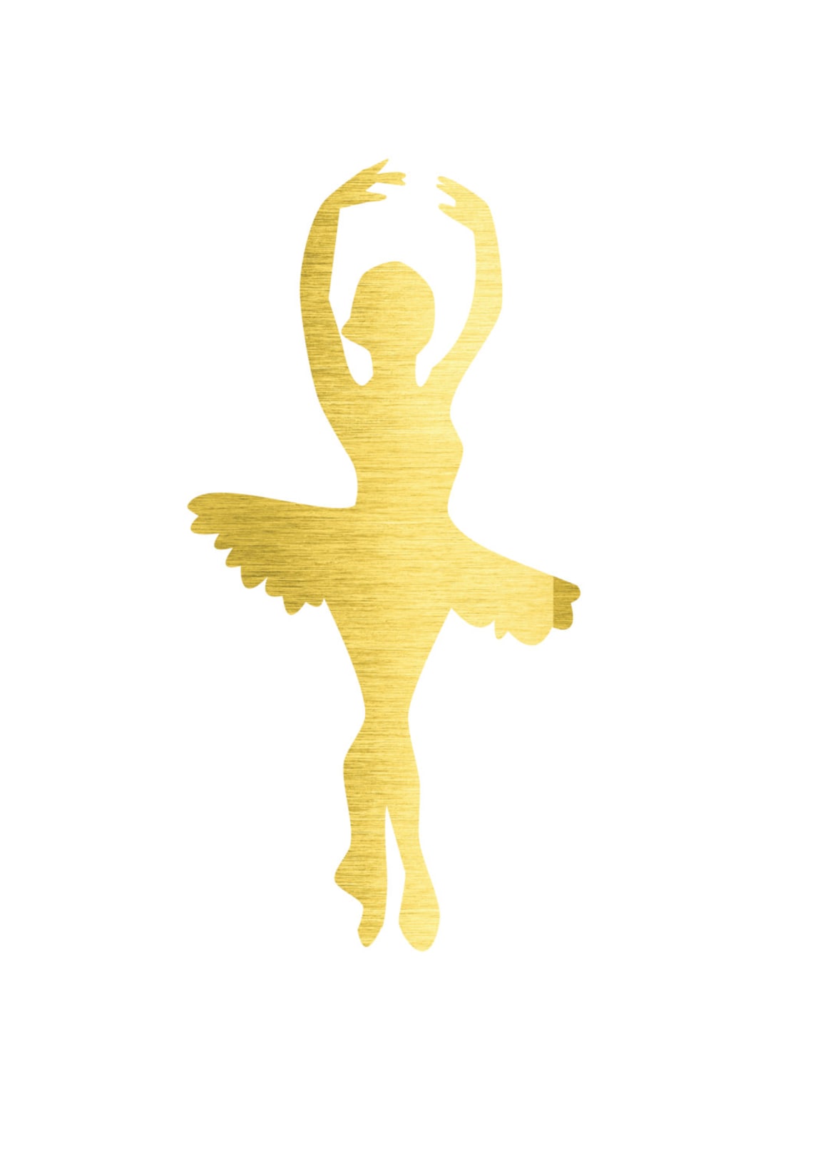 REAL GOLD FOIL Ballerina Set Set of 3 Prints Gold Ballerina - Etsy