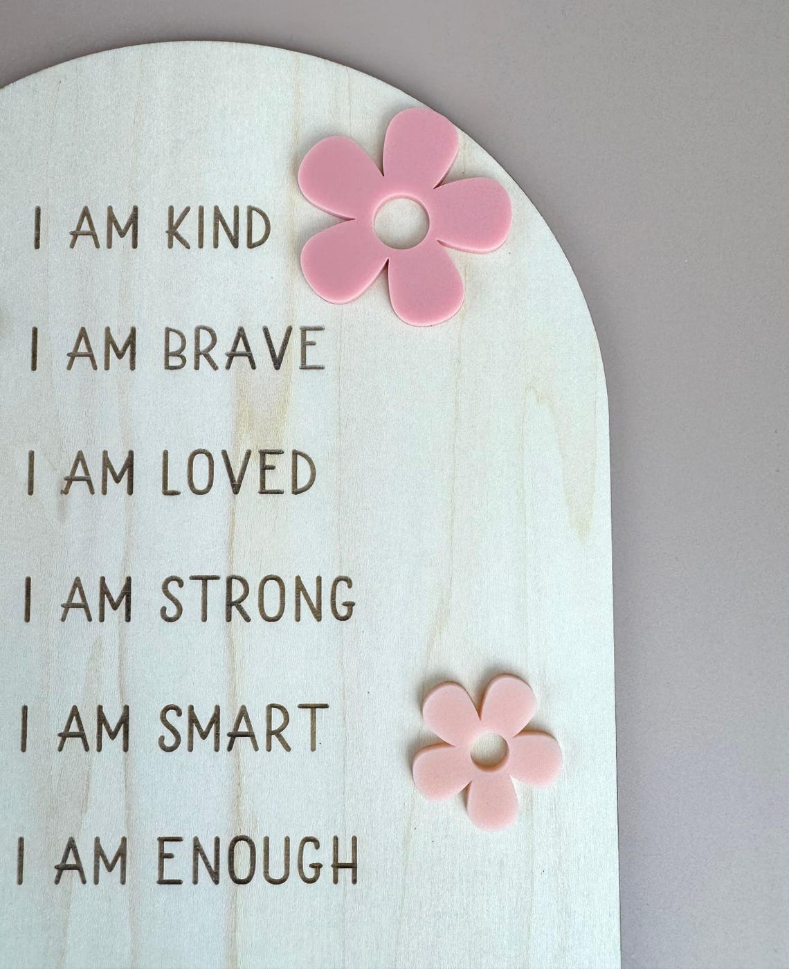 Affirmation Sign for Kids - Personalised Girls Affirmation Plaque ...