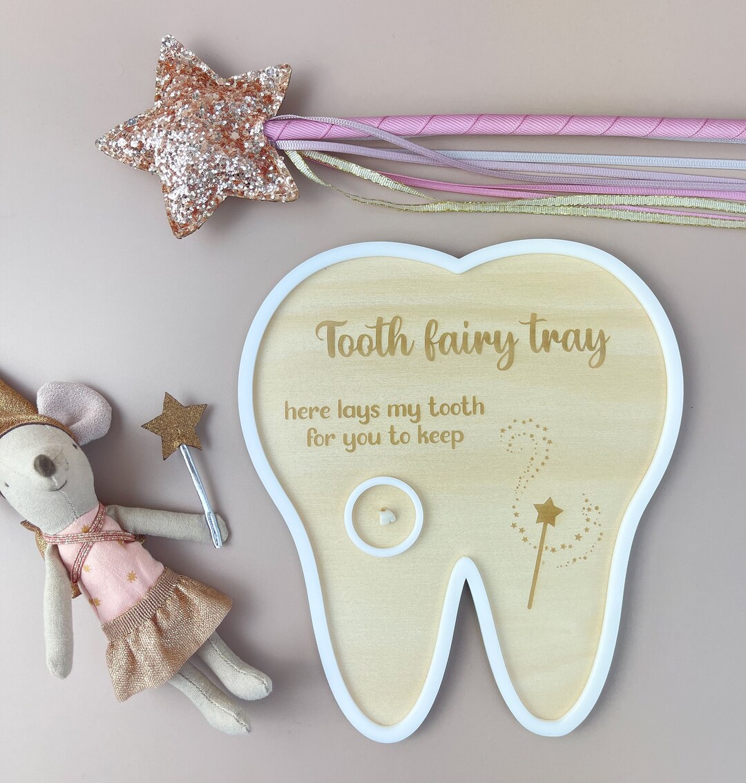 Tooth Fairy Tray Keepsake My First Tooth Tray | Fairy Magic Ideas for ...