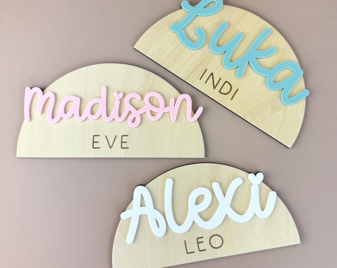 Personalized Kids Door Sign, Kids Door Name Sign, Nursery Wall Name ...