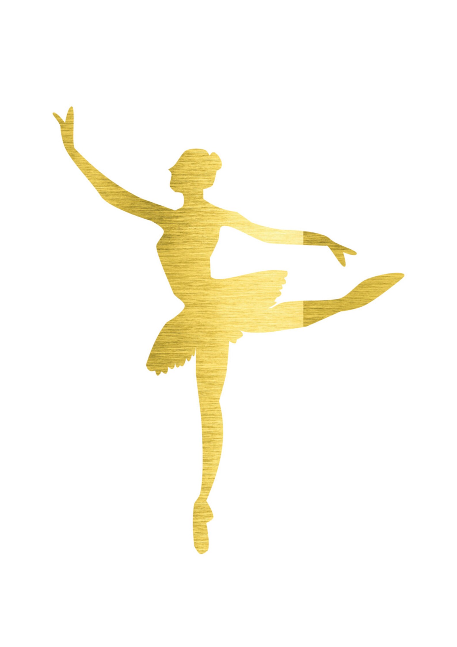 REAL GOLD FOIL Ballerina Set Set of 3 Prints Gold Ballerina - Etsy