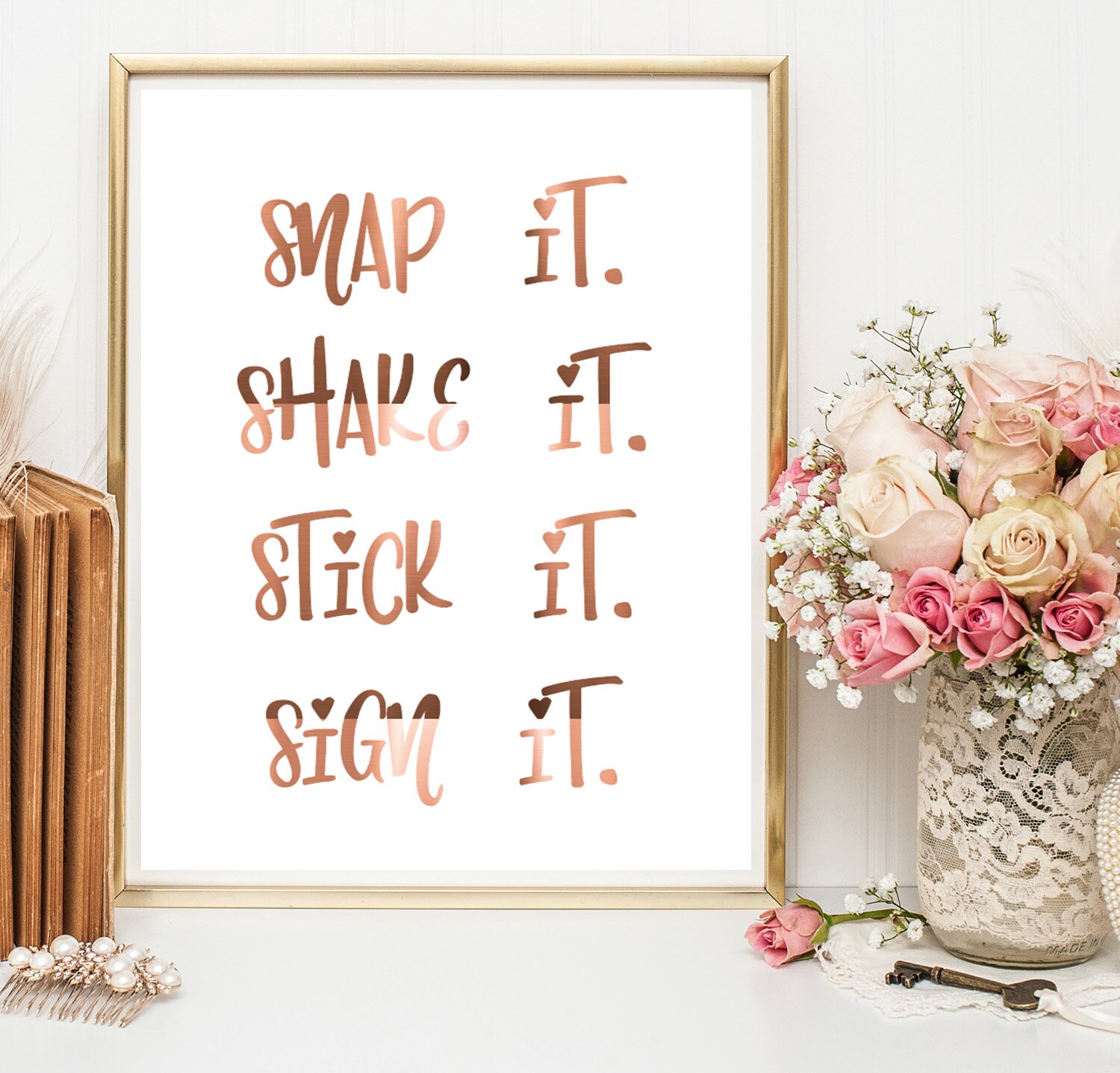 Photo Guest Book Sign // Snap It Shake It Stick It Sign It // | Etsy