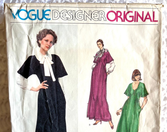 Vintage 1970's Vogue Designer Original 1532 Jean Muir Sewing Pattern ...