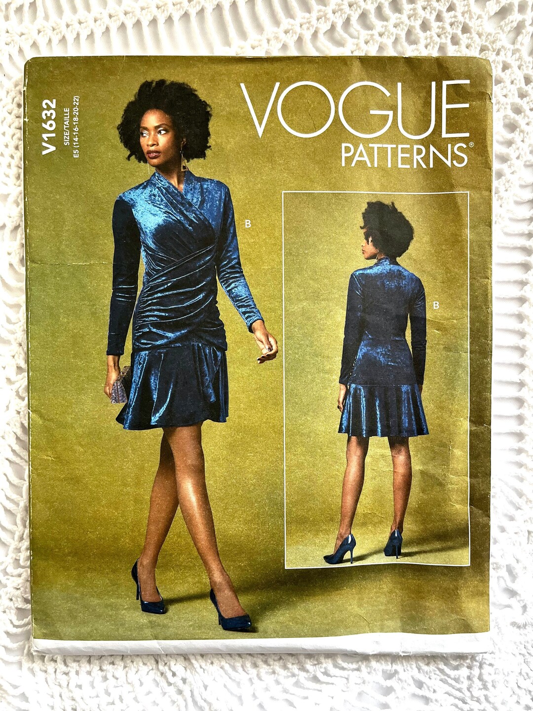 Classic 2000s Vogue 1632 Sewing Pattern - Misses' Wrap Dress Top and ...