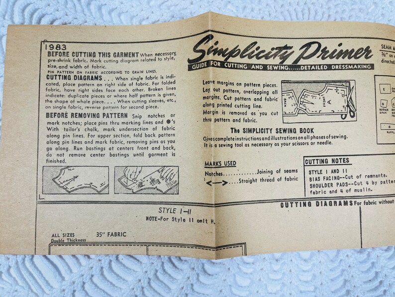 Vintage 1940's Simplicity 1983 Sewing Pattern-misses' Evening Gown With ...