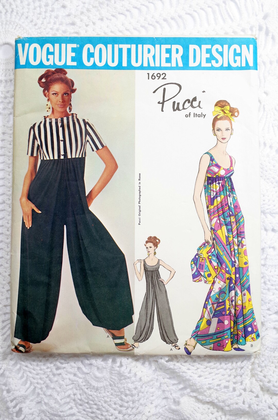 Vintage 1960's Vogue Paris Original 1692 Pucci Sewing Pattern-misses ...