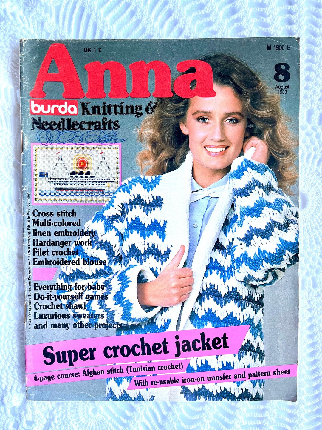 Vintage Anna Burda Knitting & Needlecrafts Magazine-august 1983 - Etsy