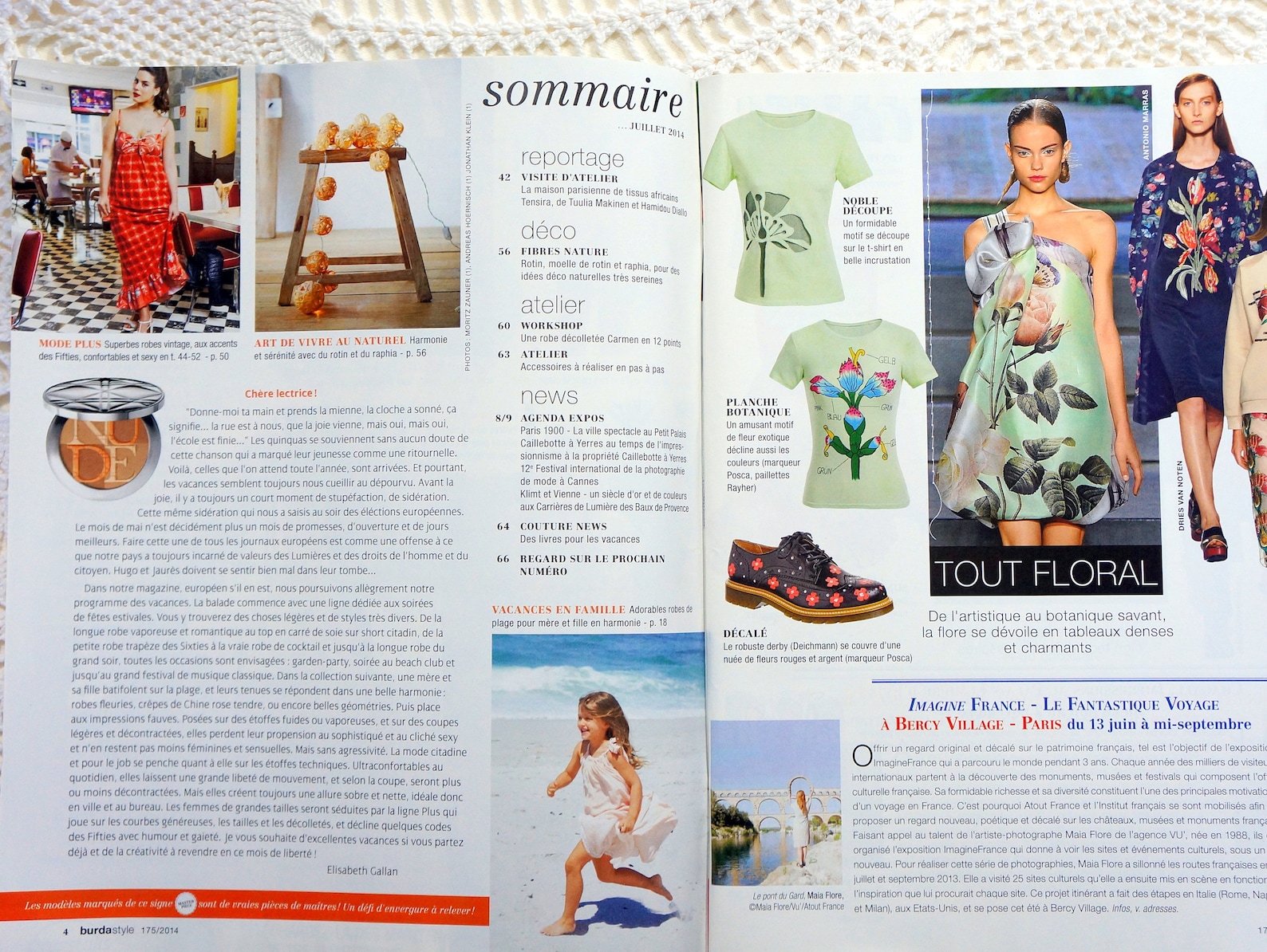 Burda Style Sewing Pattern Magazine July 2014 FRENCH - Etsy