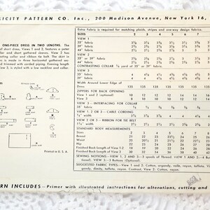 Vintage 1950's Simplicity 4135 Sewing Pattern - Child's One Piece Dress ...