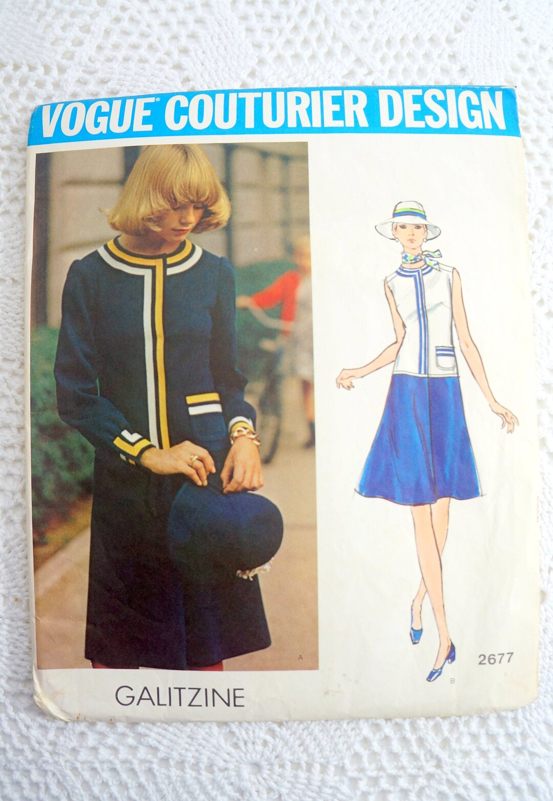 Vintage 1970's Vogue Couturier Design 2677 Galitzine Sewing Pattern ...