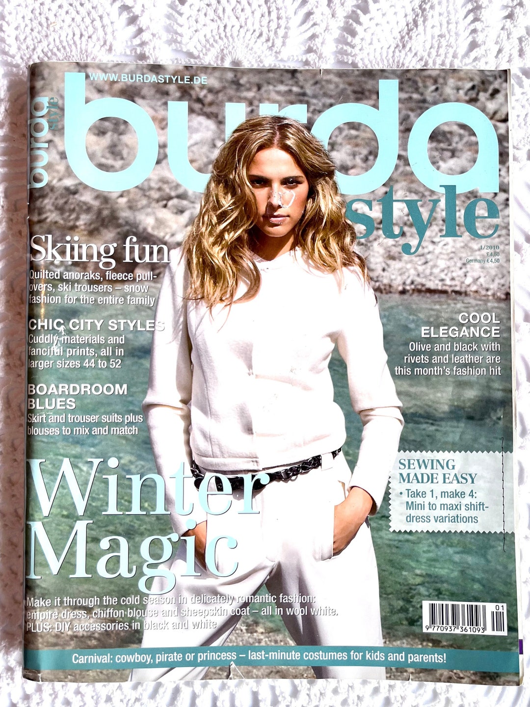 Burda Style Sewing Pattern Magazine - January 2010 English Language ...