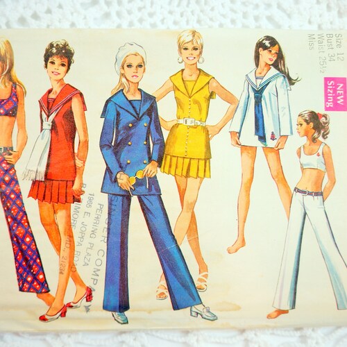 Sz 12 Bust 34 Butterick Sewing Pattern 4871 Misses' - Etsy