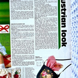 Vintage Anna Burda Knitting & Needlecrafts Magazine-february 1983 - Etsy