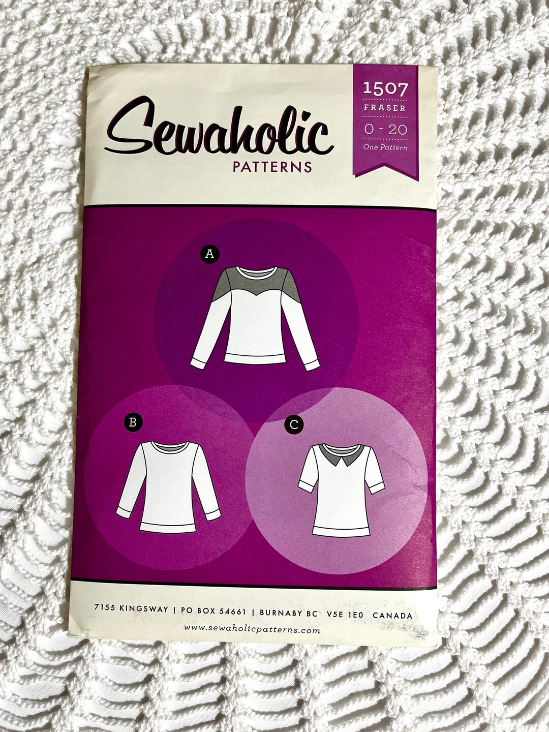 Classic 2000's Sewaholic Fraser Knit Top 1507 Sewing Pattern-misses' Knit Top Size 0-20 Bust 30 ...