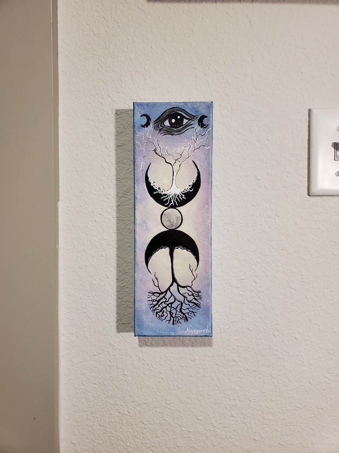 The Conjurer's Moons Original Painting Tree Moon - Etsy