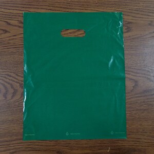 Logo 12X15 CHOOSE YOUR COLOR Merchandise Bags Glossy Handles Low ...