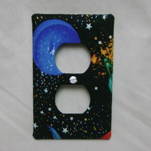 Light Switch Plate Outlet Plug Cover Custom Planet Solar System Cable ...