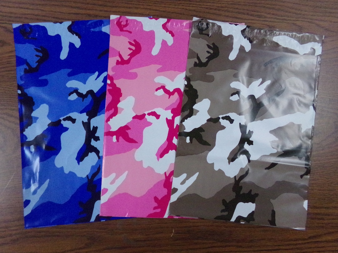 1-1000 10x13 Designer CAMOUFLAGE ASSORTMENT Poly Mailer Self Seal ...