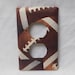 Football Light Switch Plate Outlet Plug Cover Custom Cable Rocker ...