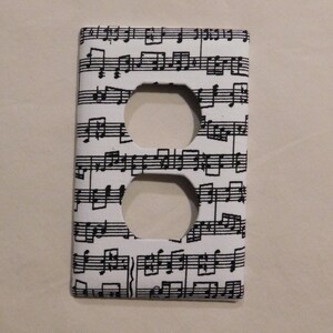 Music Notes Light Switch Plate Outlet Plug Cover Custom Set - Etsy