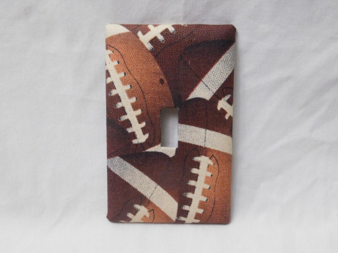 Football Light Switch Plate Outlet Plug Cover Custom Cable Rocker ...