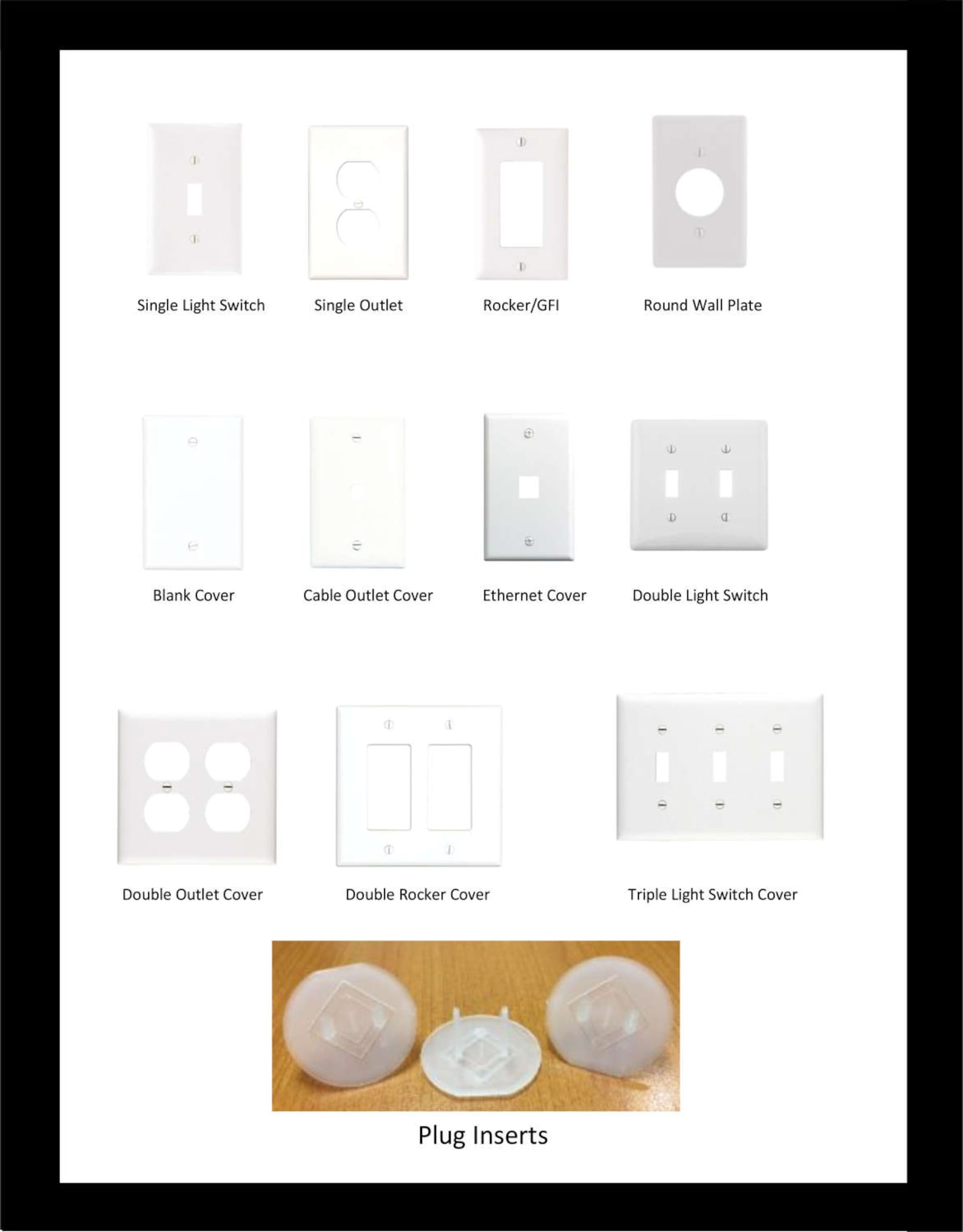 Custom Logo Design Light Switch Wall Plate Outlet Plug Cover | Etsy