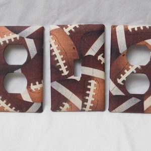 Football Light Switch Plate Outlet Plug Cover Custom Cable Rocker ...