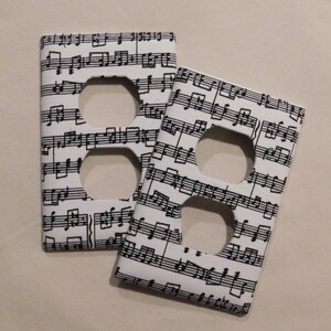 Music Notes Light Switch Plate Outlet Plug Cover Custom Set - Etsy