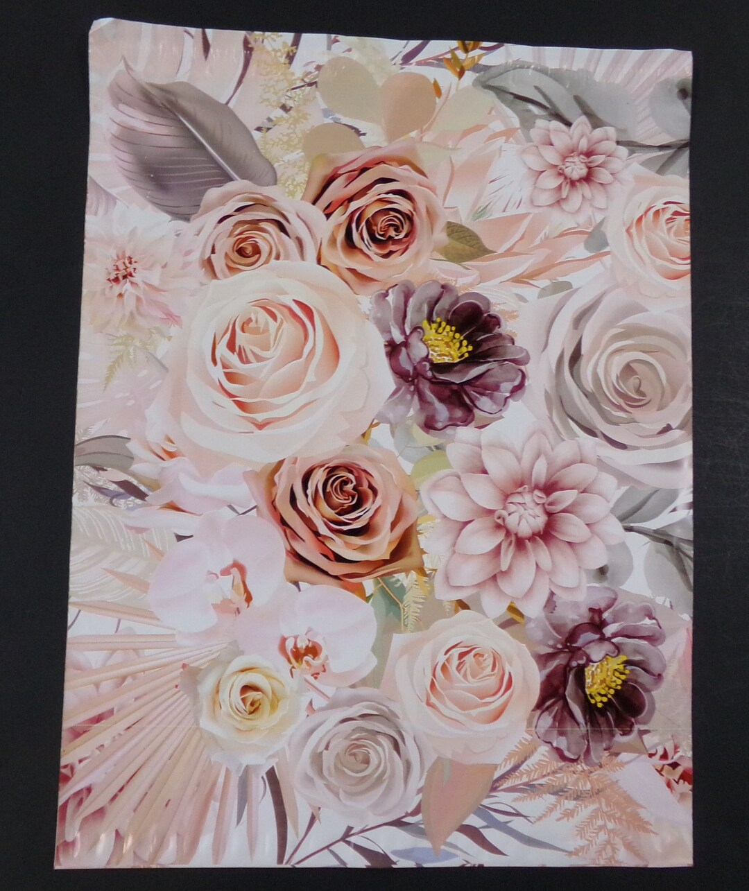 10-100 14x17 BOHO FLORAL Poly Mailers Self Seal Adhesive Rose Flower ...