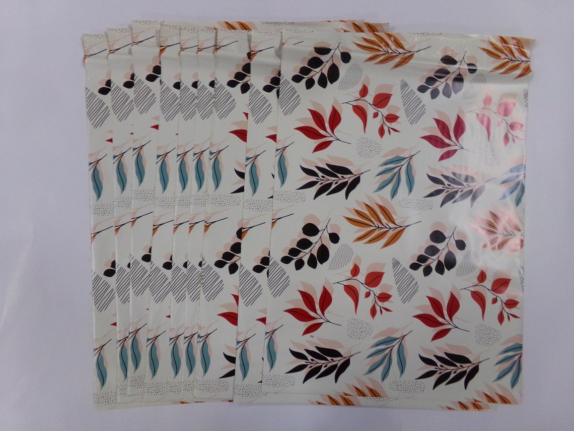10-100 12x15.5 FALL LEAVES Poly Mailers Self Seal Adhesive Spring ...