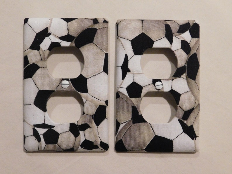 Soccer Light Switch Plate Outlet Plug Cover Custom Sports Wall Plate ...