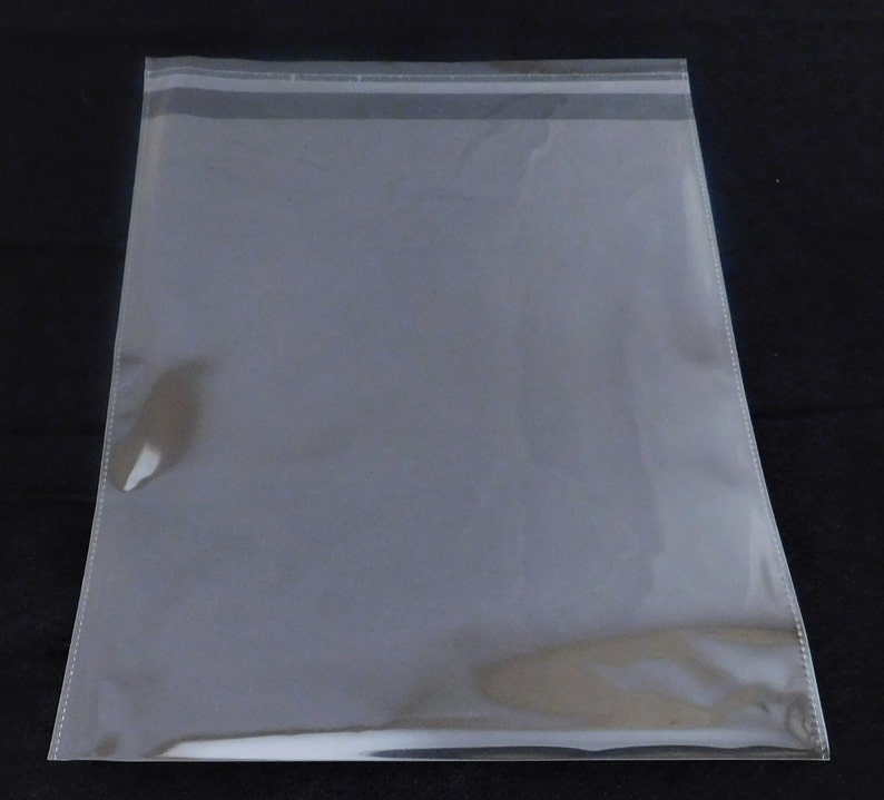 50 Crystal Clear Self 11x15 Seal Adhesive Poly Bags Shiny Water ...