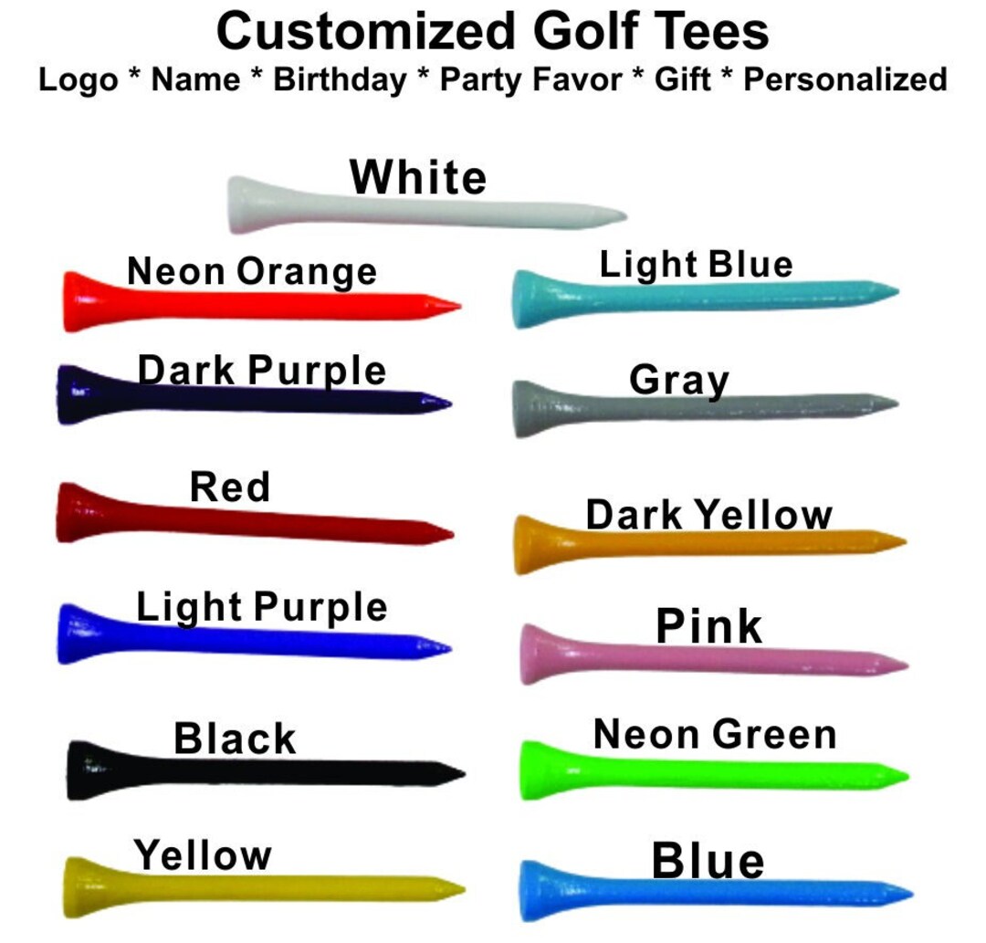 Custom Personalized Golf Tees | Logo | Image | Dad | Father's Day ...