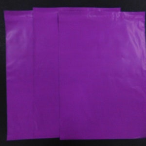 50 10x13 Purple Poly Mailers Self Seal Adhesive Plastic Flat Envelope ...