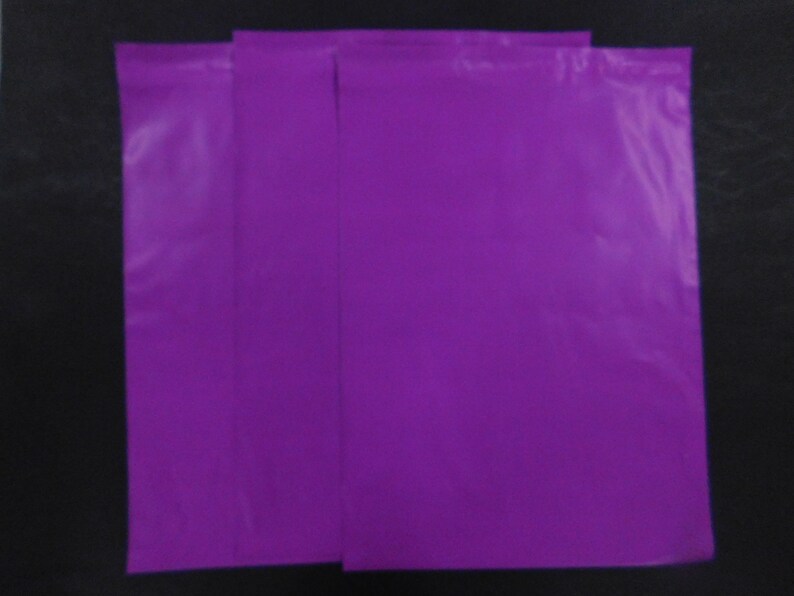 50 10x13 Purple Poly Mailers Self Seal Adhesive Plastic Flat | Etsy
