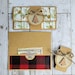 Set of 4 Rustic Plaid Christmas Gift Card Holder - Country Farmhouse ...