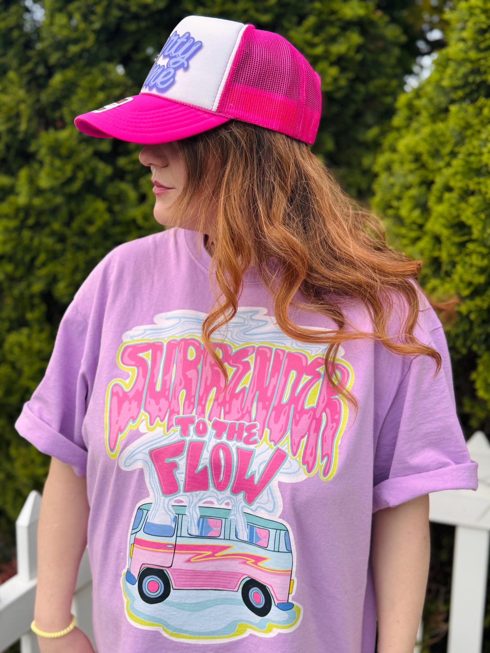 Surrender to the Flow Soft Oversized Tee | Pastel Purple Vintage T-shirt | Festival Jam Band ...