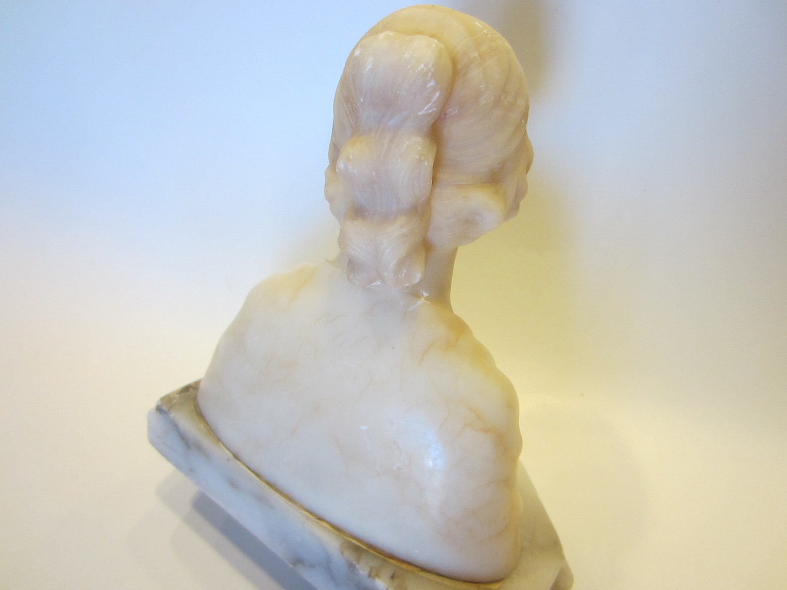 Pheasant Girl Hand Carved French Figure Marble Bust Sculpture Art on ...