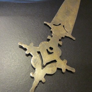 Rococo Style Brass Bookmark Letter Opener Elaborated Filigree | Etsy