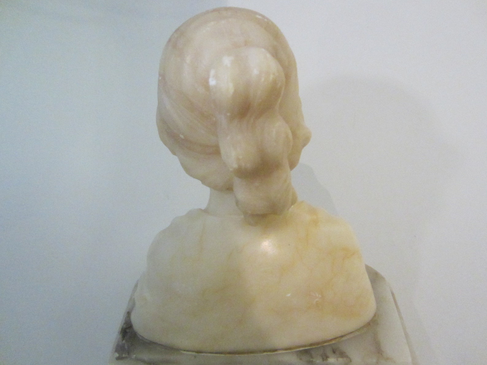 Pheasant Girl Hand Carved French Figure Marble Bust Sculpture Art on ...