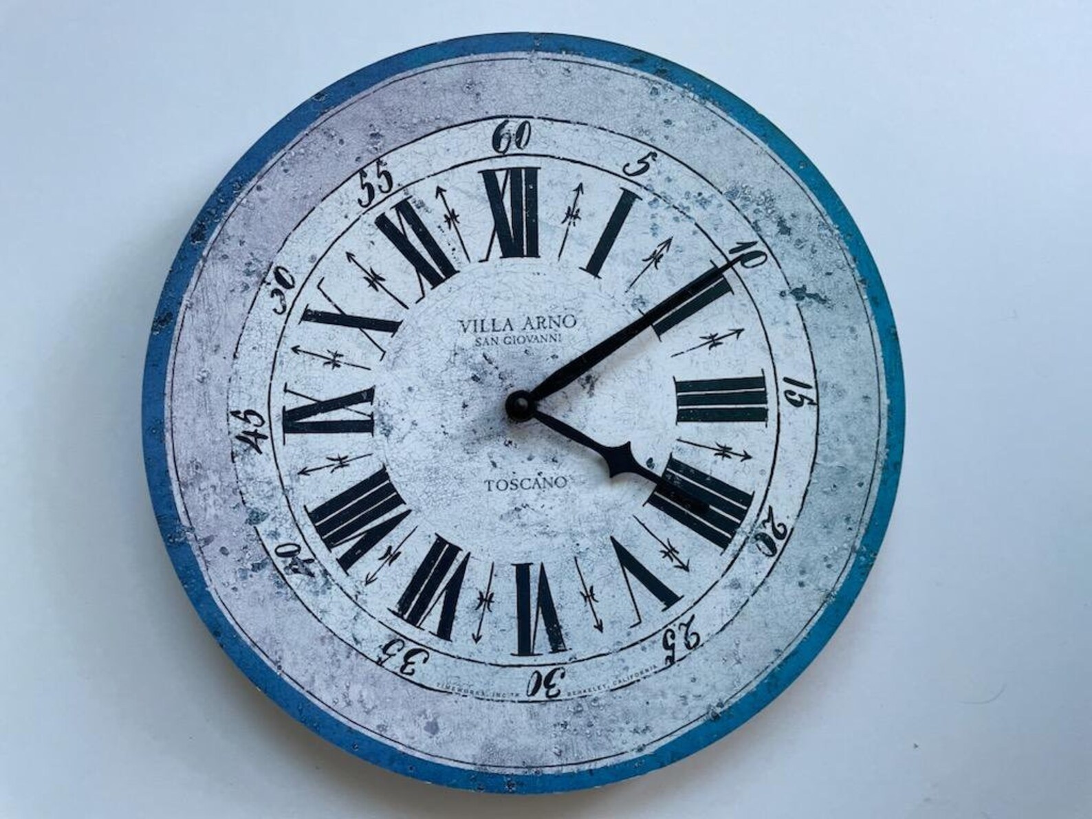 Timeworks Wall Clock Berekely California Quartz Villa Arno San - Etsy
