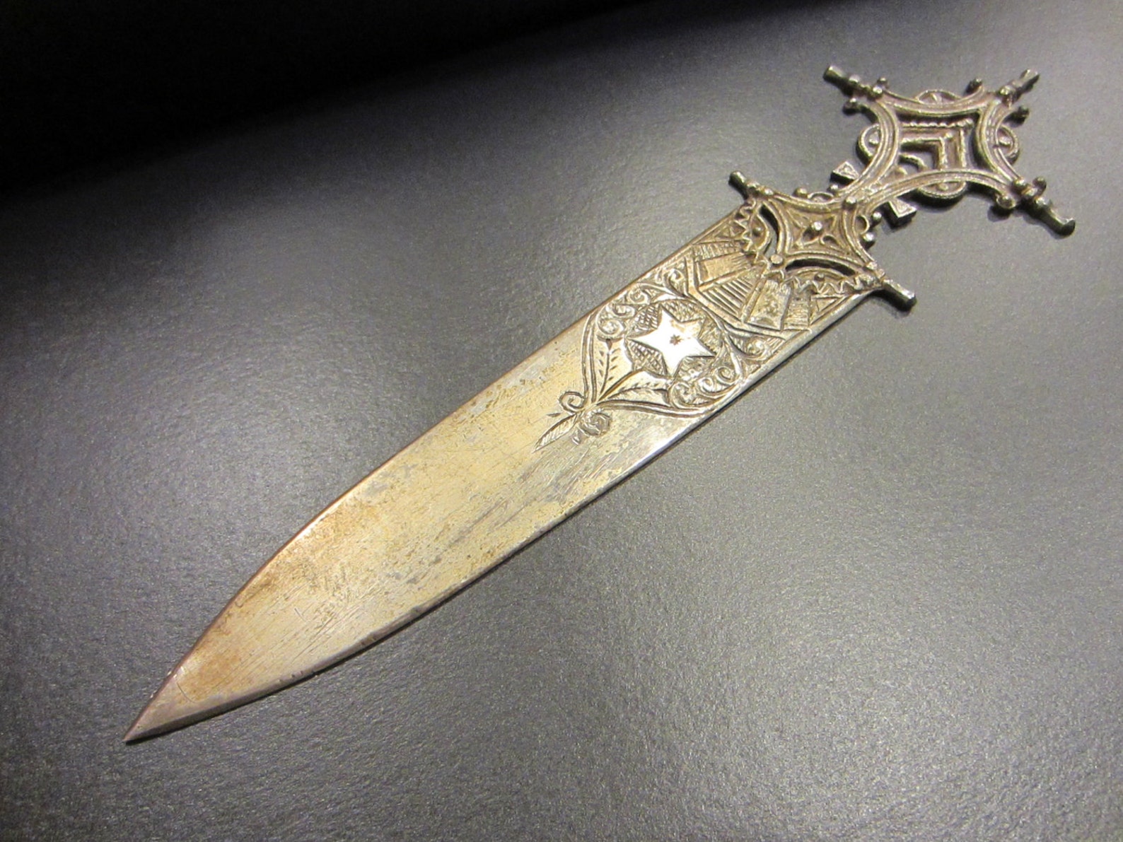 Rococo Style Brass Bookmark Letter Opener Elaborated Filigree | Etsy